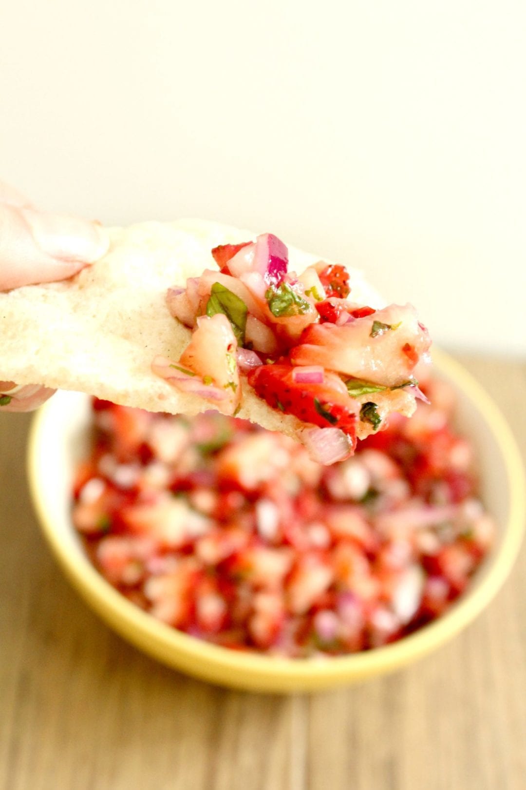 Strawberry Basil Salsa | Dietitian Jess Nutrition