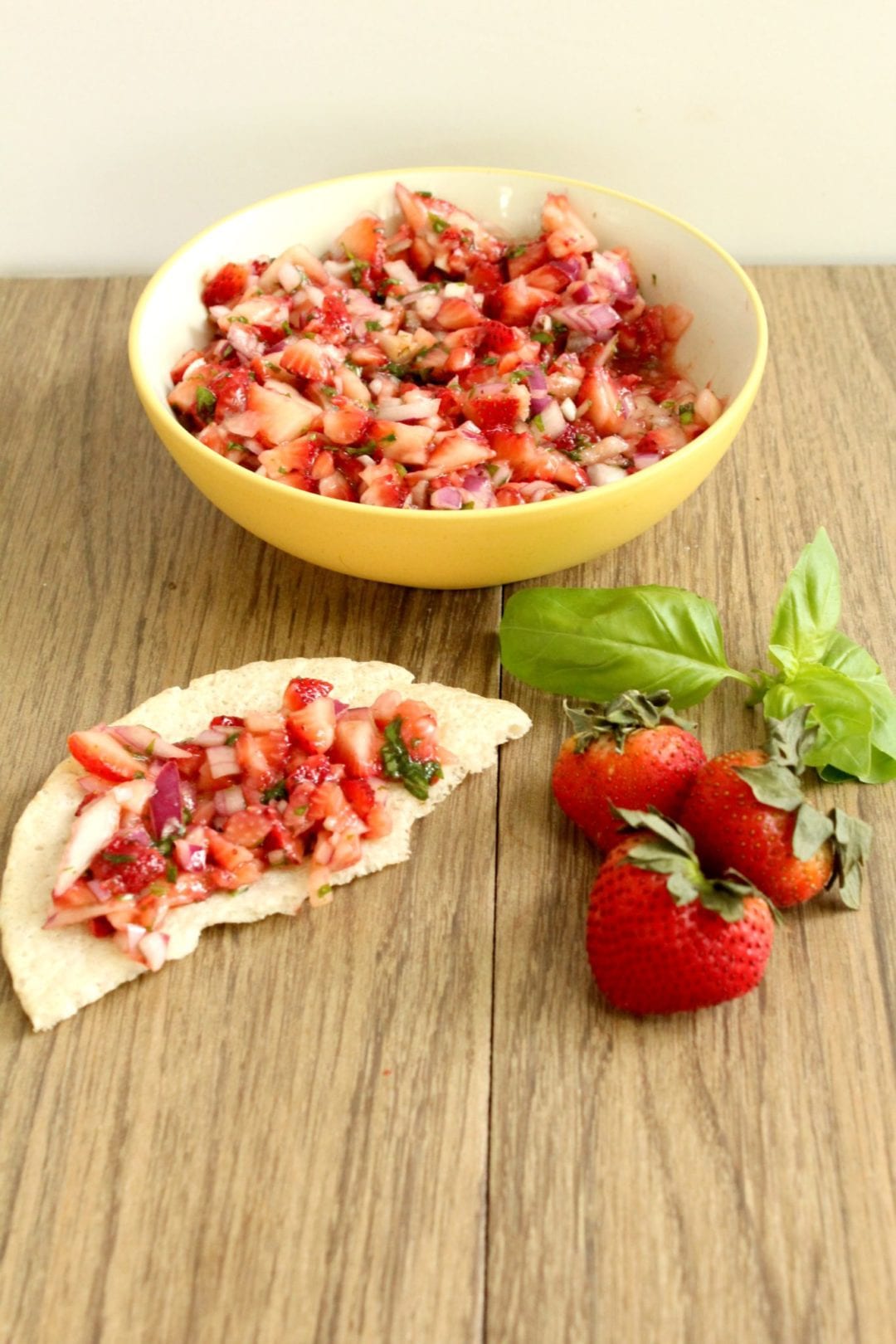 Strawberry Basil Salsa | Dietitian Jess Nutrition